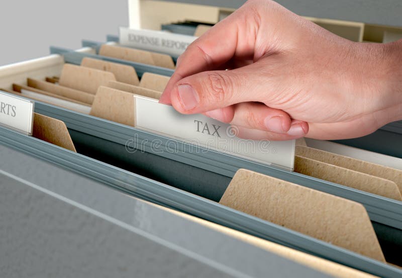 Hand Looking Though Filing Cabinet Drawer Stock Photo - Image of ...