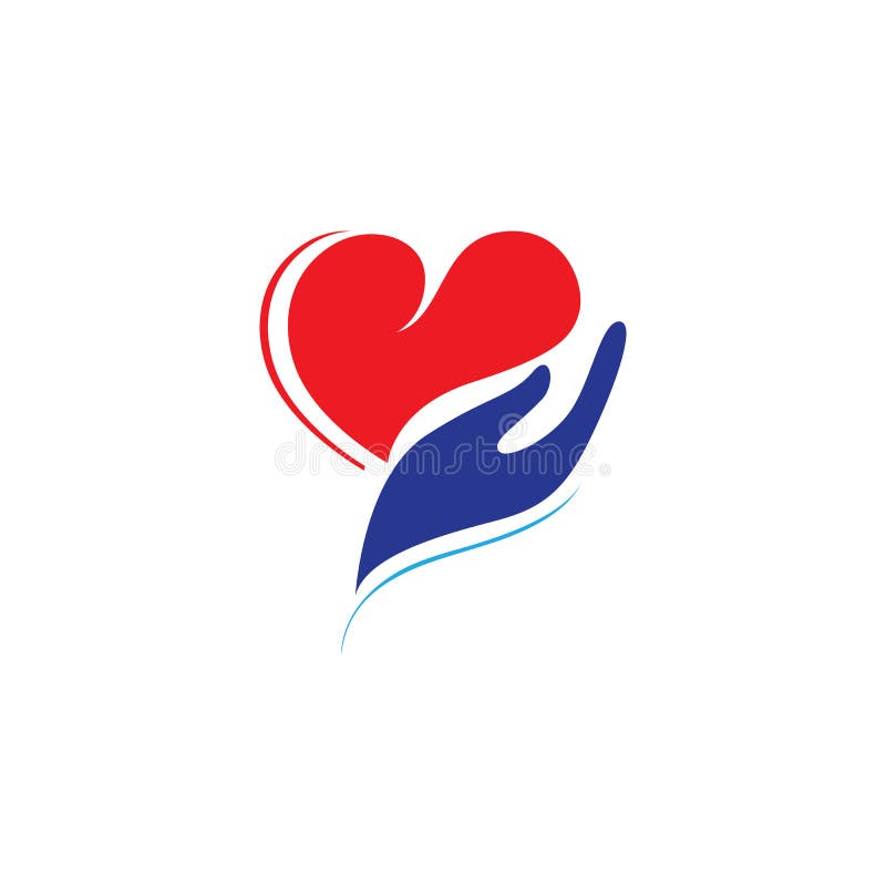 Hand Love Logo Vector Template Stock Vector - Illustration of family ...