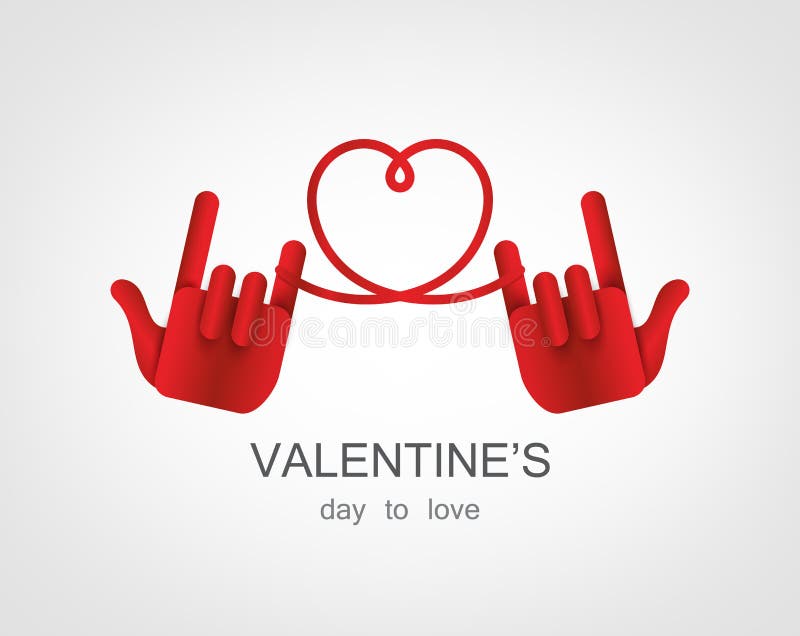 Hand Love vector stock vector. Illustration of abstract - 49641329