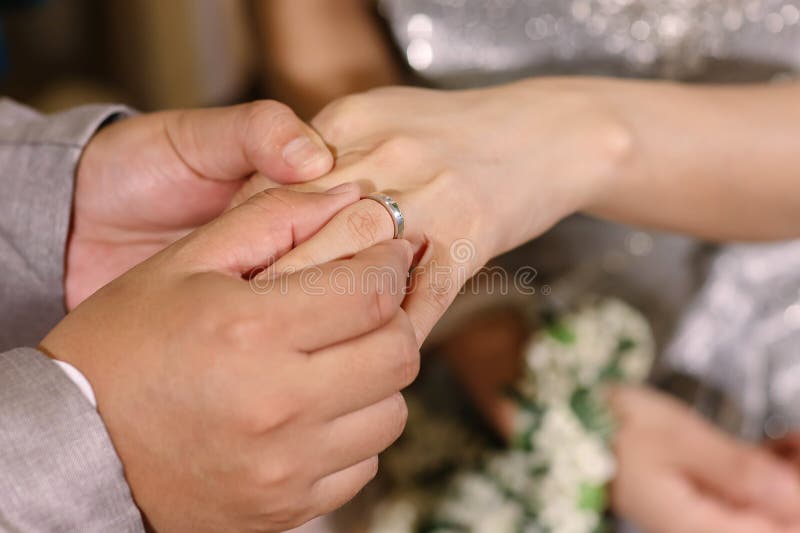 Hand of Lover are Wearing a Ring Stock Photo - Image of promise ...