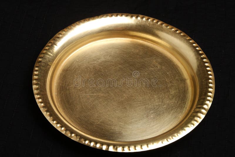 Hand made brass plate. stock photo. Image of golden, gold - 47031196