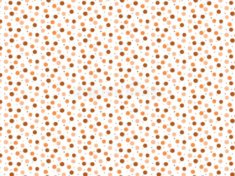 Hand-made Brown Polka Dots Background Pattern Stock Vector ...