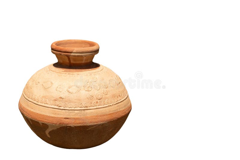 Hand Made Clay Pot for Water Storage Stock Photo - Image of traditional ...