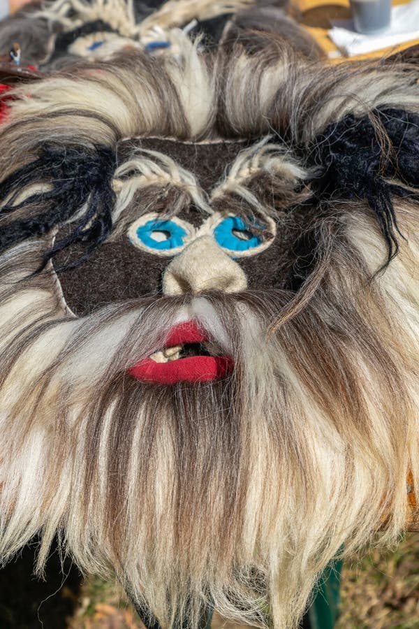 Hand Made Colorful Mask from the Romanian Folklore Stock Photo - Image ...