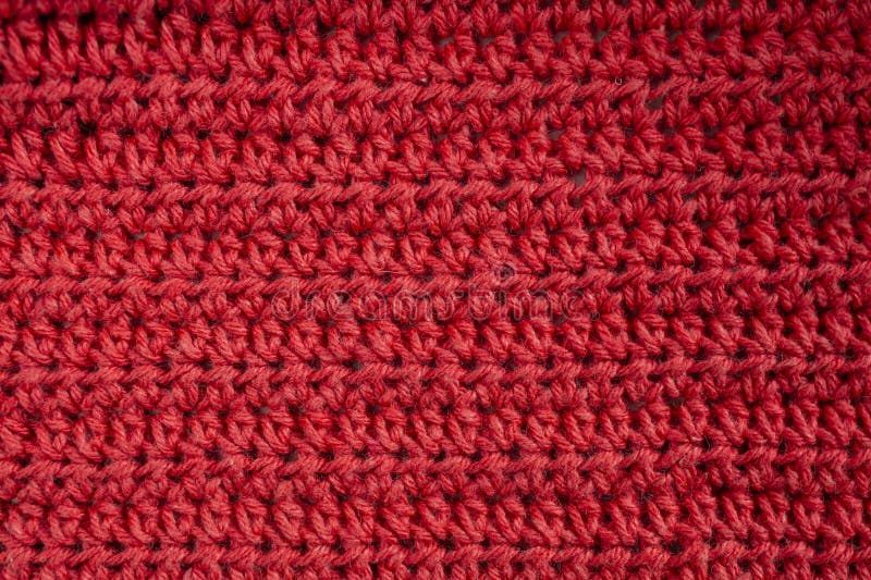 Hand Made Crochet Pattern, Textured Red Abstract Background, with ...