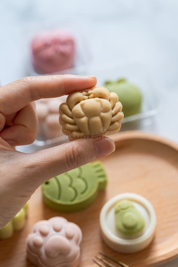 Hand-made Cute Shaped Pastries in Hand Stock Photo - Image of colorful ...