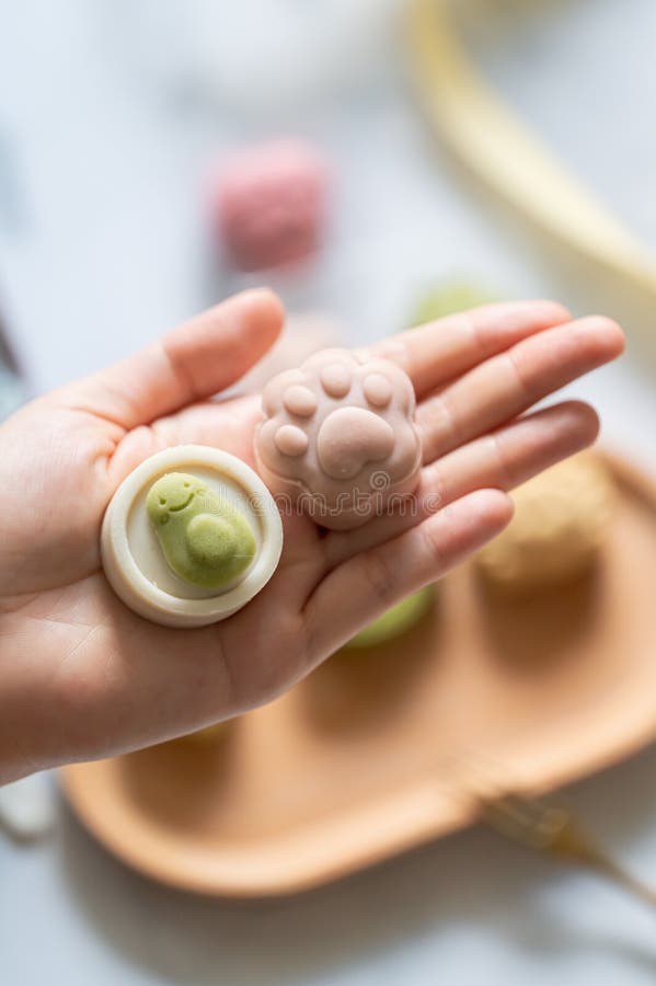 Hand-made Cute Shaped Pastries in Hand Stock Image - Image of graphic ...