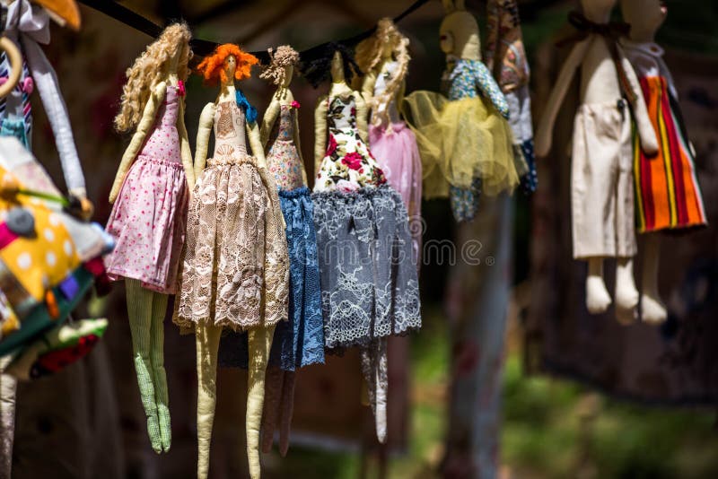 Hand made dolls stock photo. Image of embroidered, dolls - 80571376