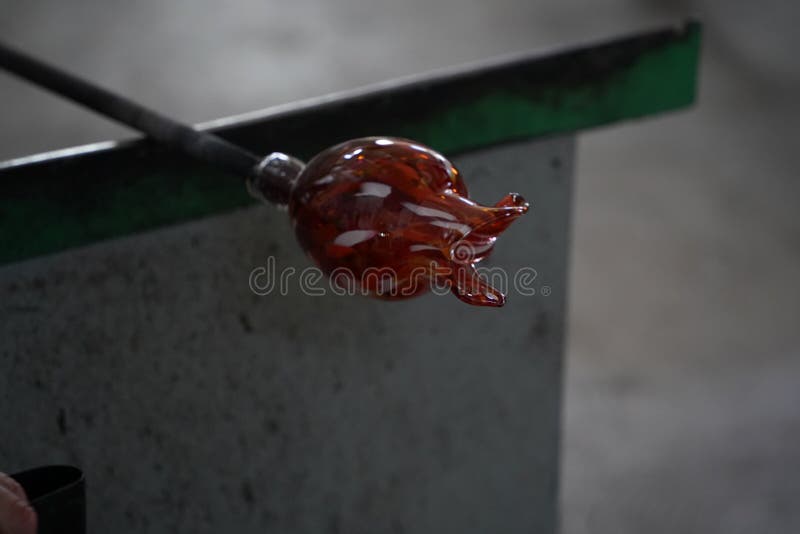 Hand made glass working stock image. Image of crystal - 260804919