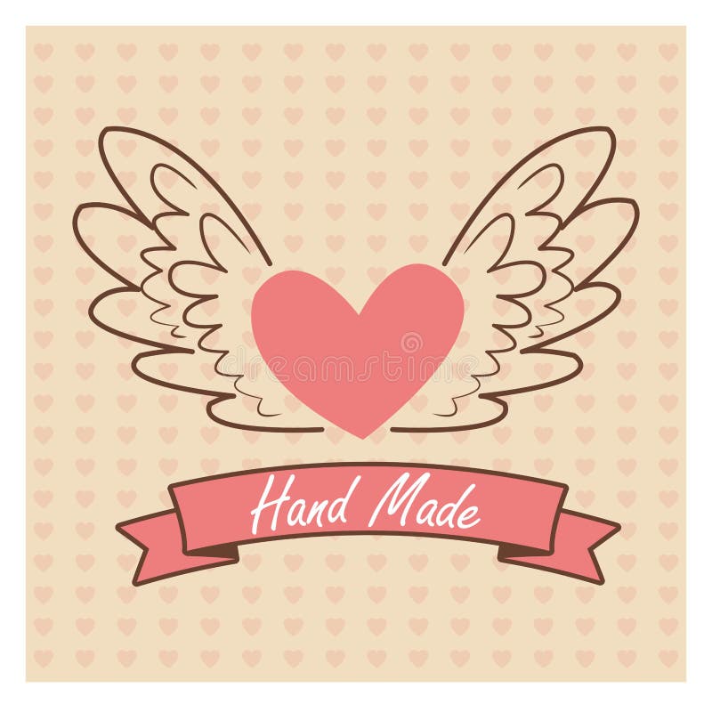 Hand Made Label, Handmade Crafts Workshop Stock Vector - Illustration ...