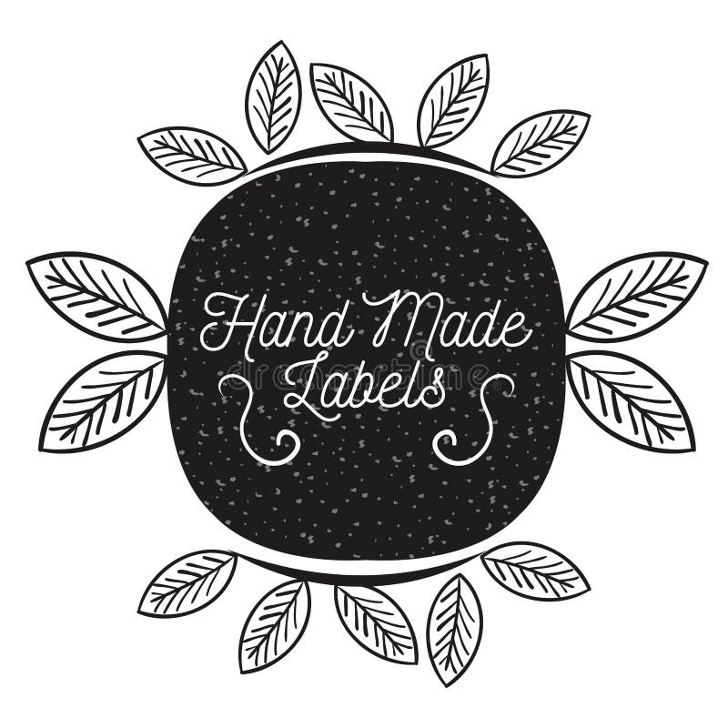 Hand made label icon stock vector. Illustration of element - 85455592