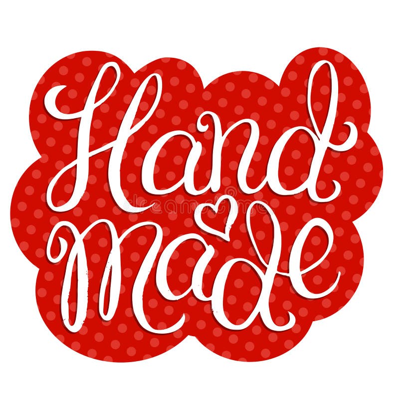 Hand made - lettering stock vector. Illustration of frame - 70573165