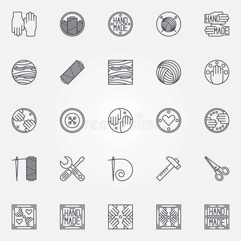 Handmade Vector Badges or Labels Stock Vector - Illustration of button ...