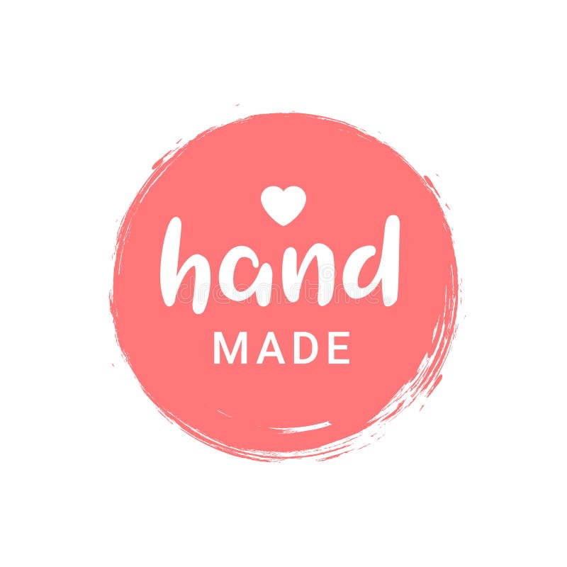 Handmade stamp stock vector. Illustration of label, color - 51206313