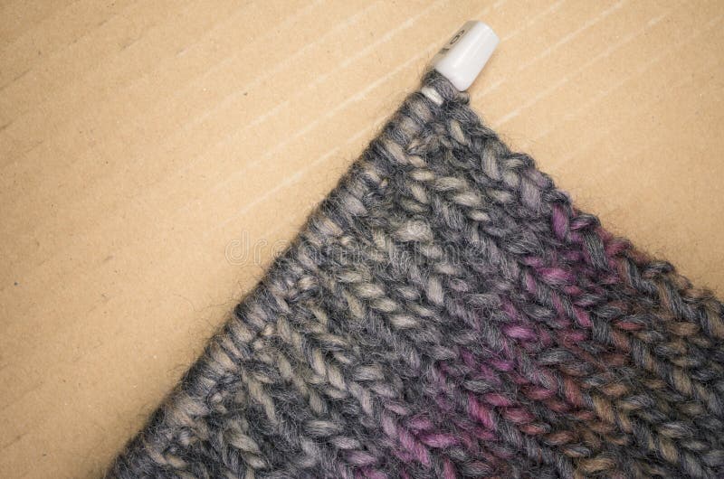Hand Made Melange Wool Knitted Fabric Stock Photo - Image of patterns ...