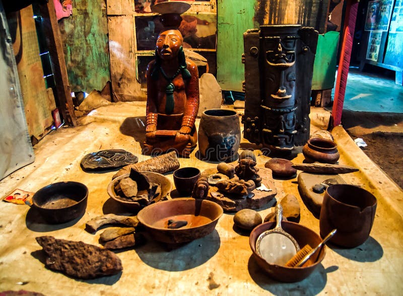 Hand Made Old Mayan Instruments Stock Photo - Image of pyramid, tools ...