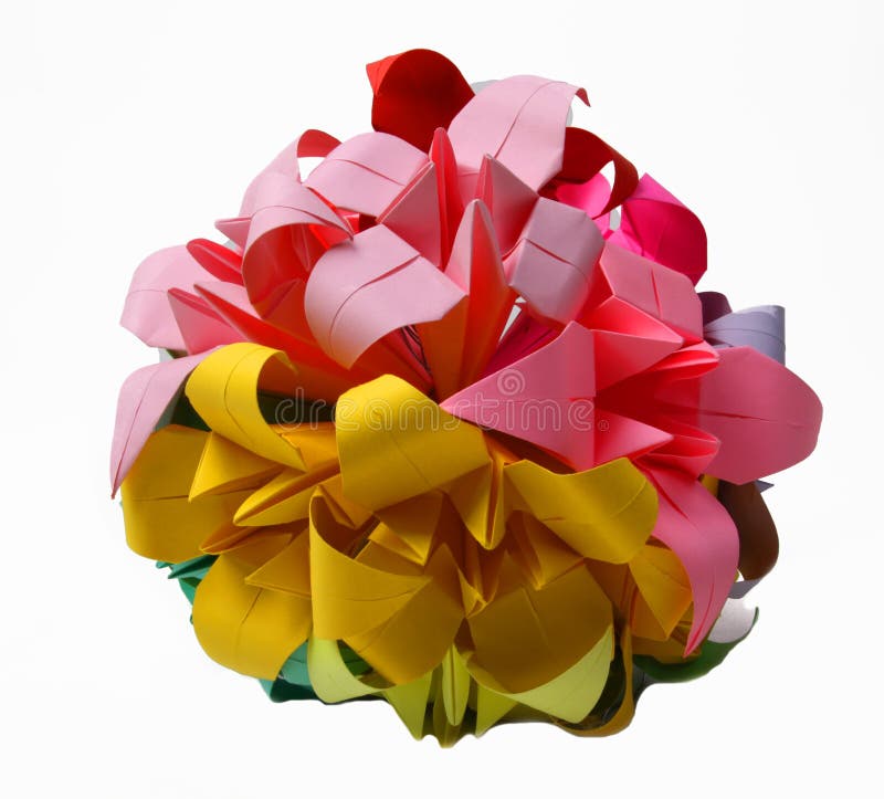Origami flowers stock image. Image of origami, oriental - 14160553