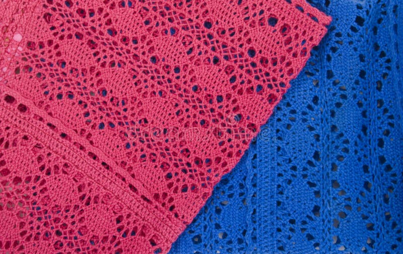 Hand Made Pink Blue Lace Background. Stock Image - Image of retro ...