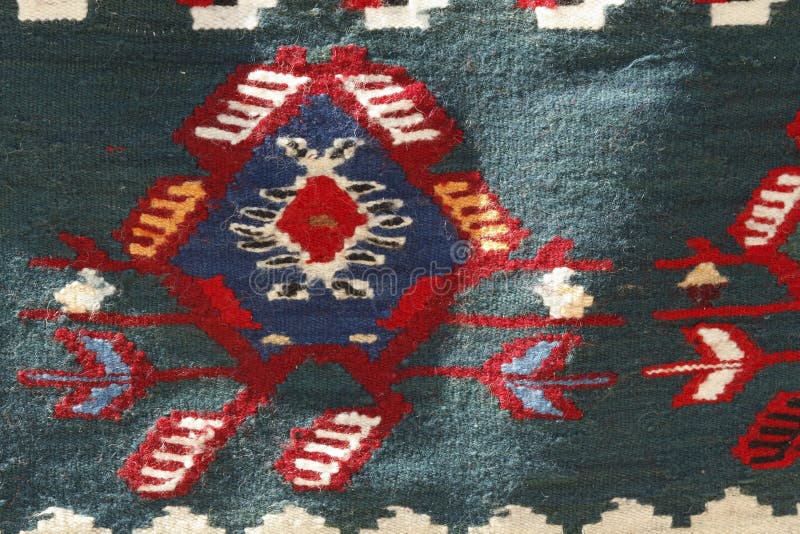Hand made rug stock image. Image of traditional, craft - 45107775