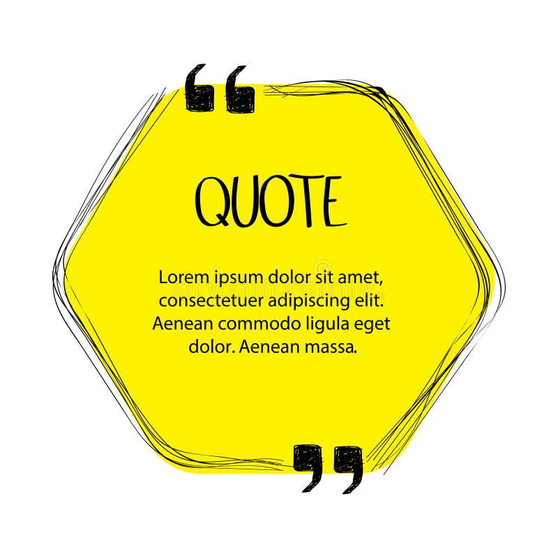 Hand Made Speech Bubble. Quote Frame, Big Set. Freehand Text Quotes ...