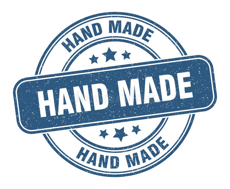 Hand Made Stamp. Hand Made Round Grunge Sign Stock Vector ...