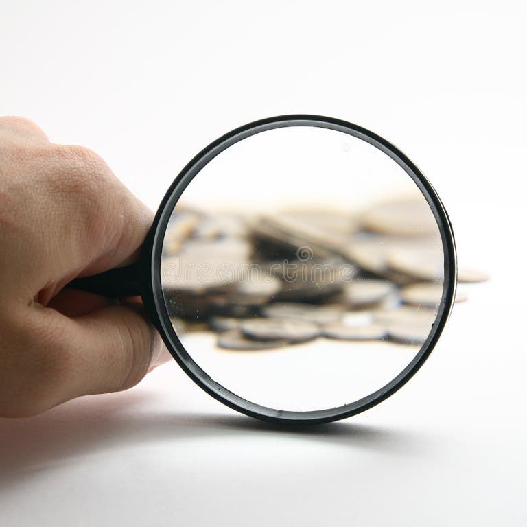Hand magnifier stock photo. Image of experiment, magnifier - 7066200