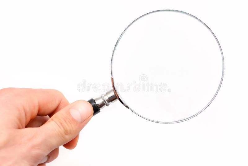 Hand with Magnifying Glass. Stock Image - Image of hand, magnify: 39835619