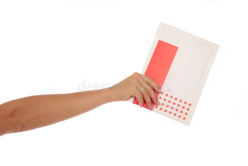 Hand with mail symbol stock image. Image of intelligent - 25584455