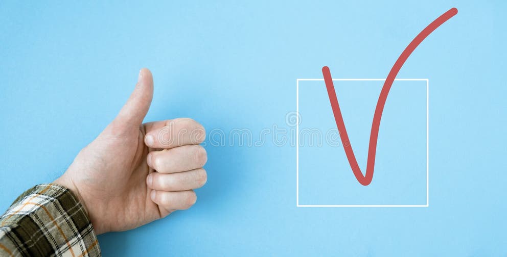 Hand Makes a Gesture Everything is OK on a Blue Background. Gesture All ...