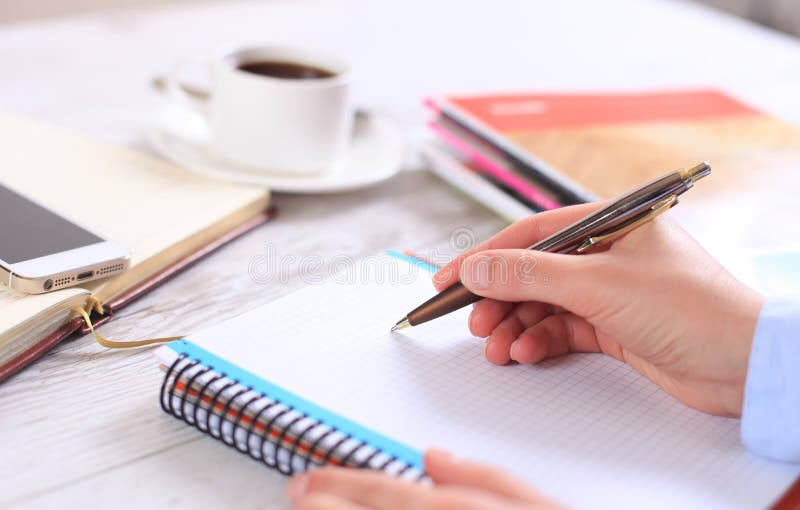 Hand makes a note stock image. Image of concept, adult - 52709833