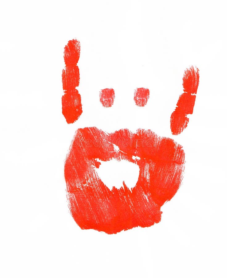 Hand making bull sign stock image. Image of finger, body - 4077537