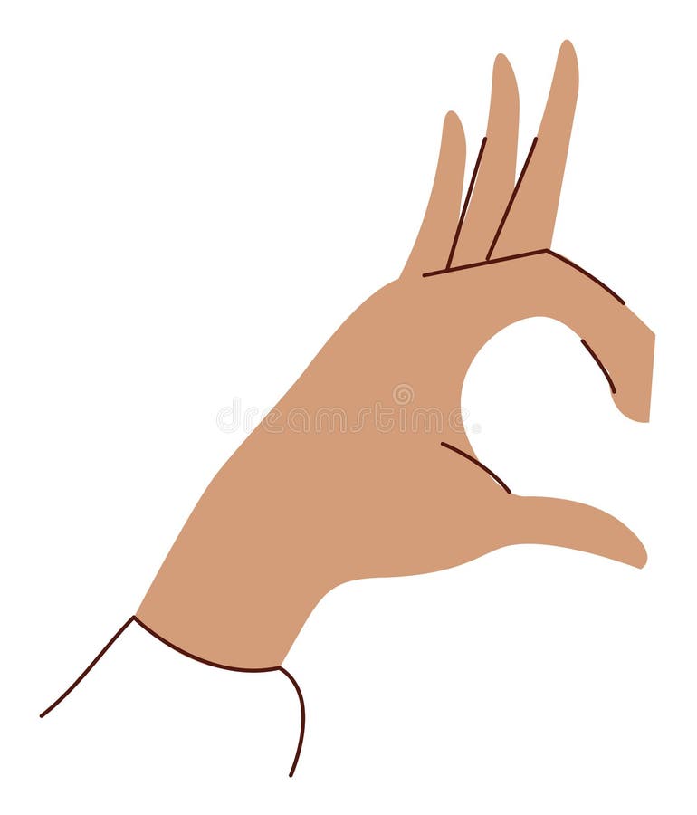 Hand making heart half stock vector. Illustration of concept - 232608378