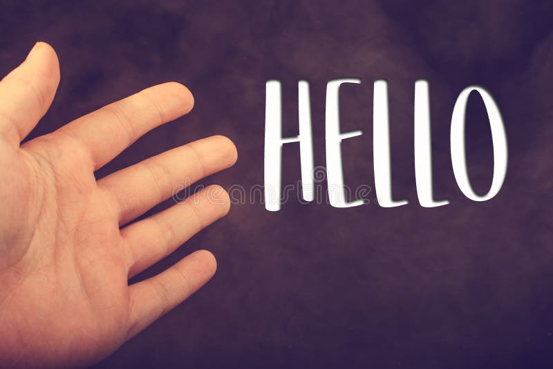 Hello and WELCOME text stock photo. Image of welcome - 213037482