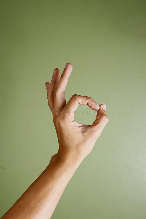 Hand making an ok sign stock image. Image of okay, thumb - 51470373