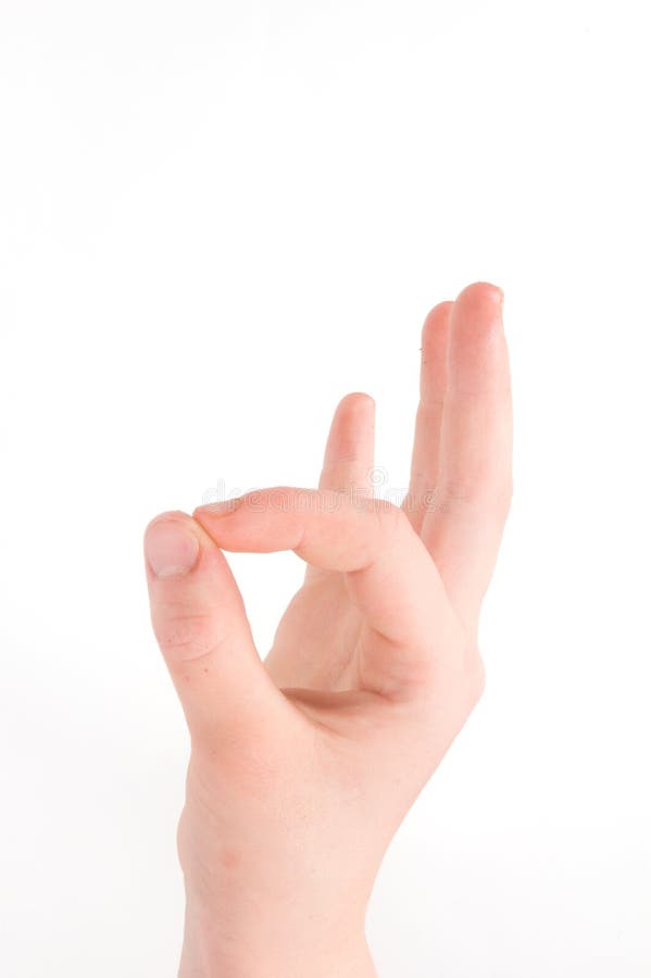 Hand is Making the Ok Signal Stock Image - Image of sign, hand: 10965843