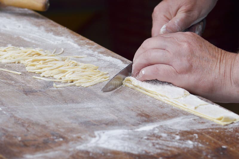 Hand making pasta stock image. Image of cook, soba, kneading - 33794231