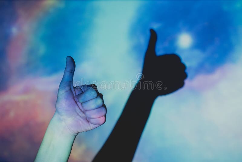 Hand Making the Positive Gesture, Thumb Up Stock Photo - Image of agree ...