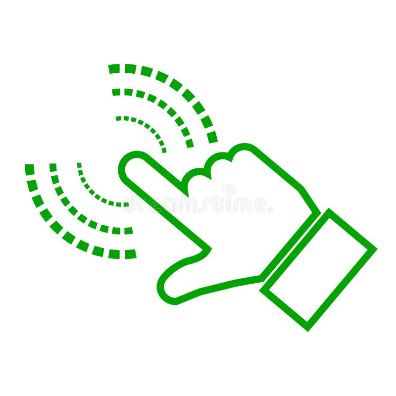 Hand Making Selection Icon, Click Here Sign â€“ Vector Stock Vector ...