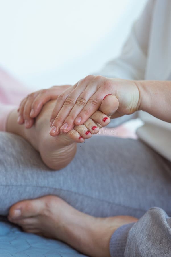 Hand Making Thai Feet Massage Stock Photo - Image of health, care ...