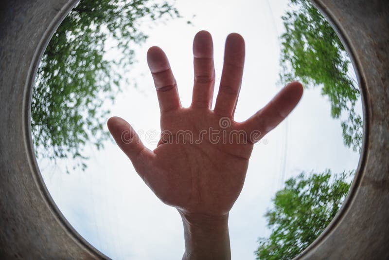 Hand stock image. Image of open, human, place, trash - 185459783