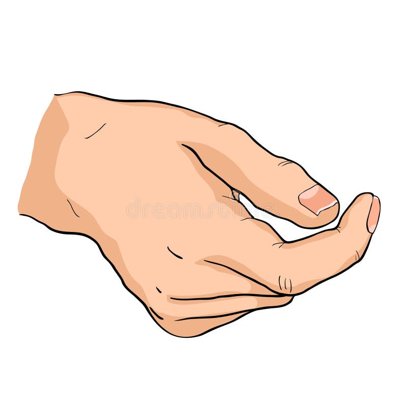 Curled Fingers Clip Art