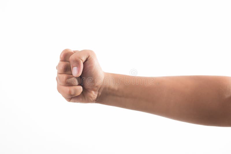 Make A Fist By Business Man Stock Image - Image of achievement, power ...