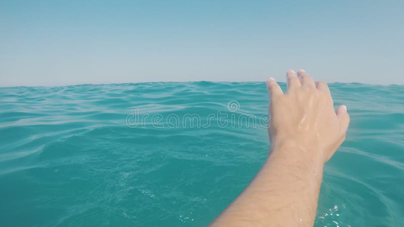 Rescue the Drowning - the Hand of a Man in Need of Help in the Sea ...