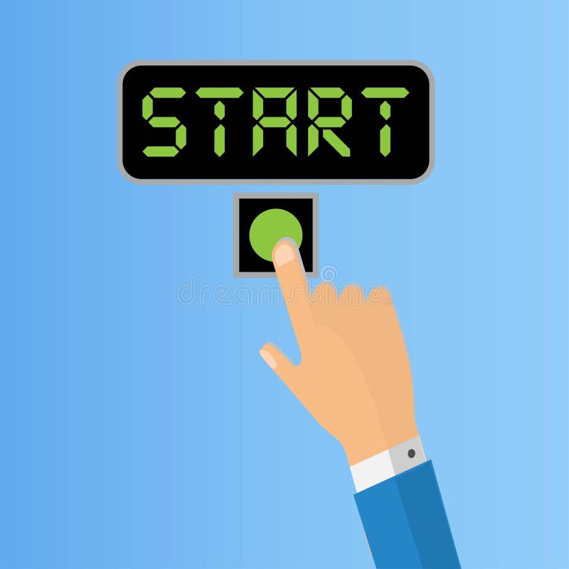Man Start Button Stock Illustrations – 2,078 Man Start Button Stock ...