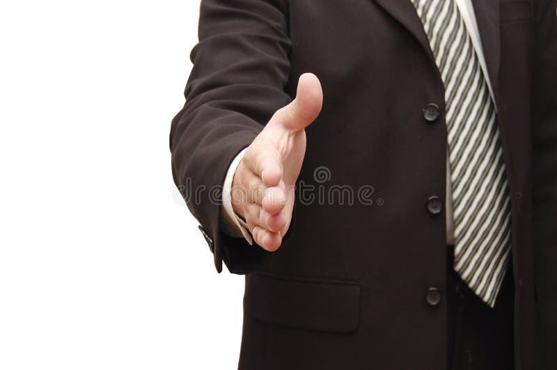 Hand shake stock photo. Image of american, isolated, businessperson ...
