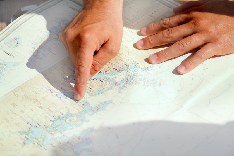 Hand and map stock photo. Image of cartography, island - 3062322
