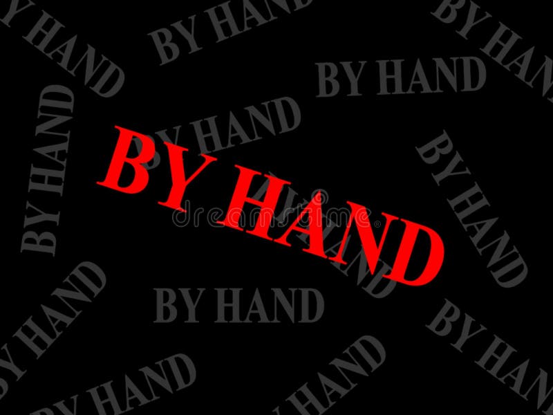 By-hand marking stock illustration. Illustration of management - 583301