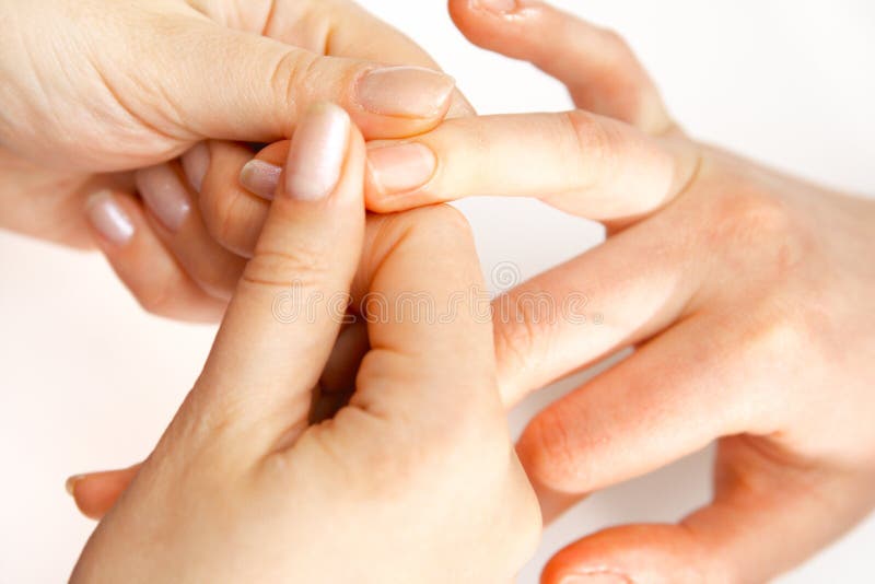 Hand massage stock image. Image of customer, pampering - 14915815