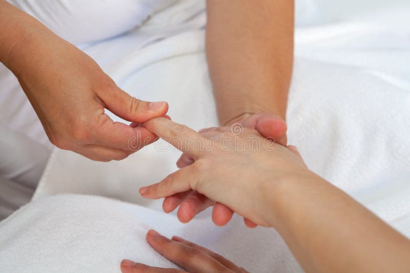 Hand massage stock image. Image of beauty, hand, caucasian - 70556763