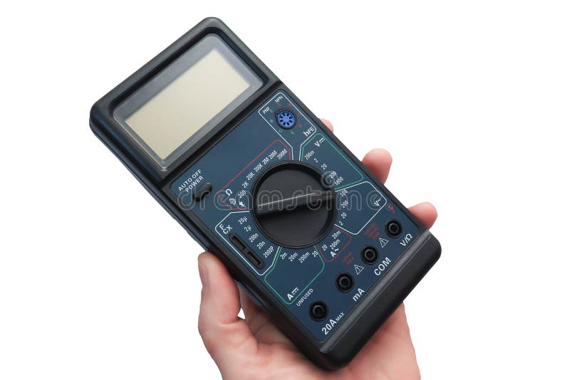 Multimeter of black color stock image. Image of measurement - 16662135